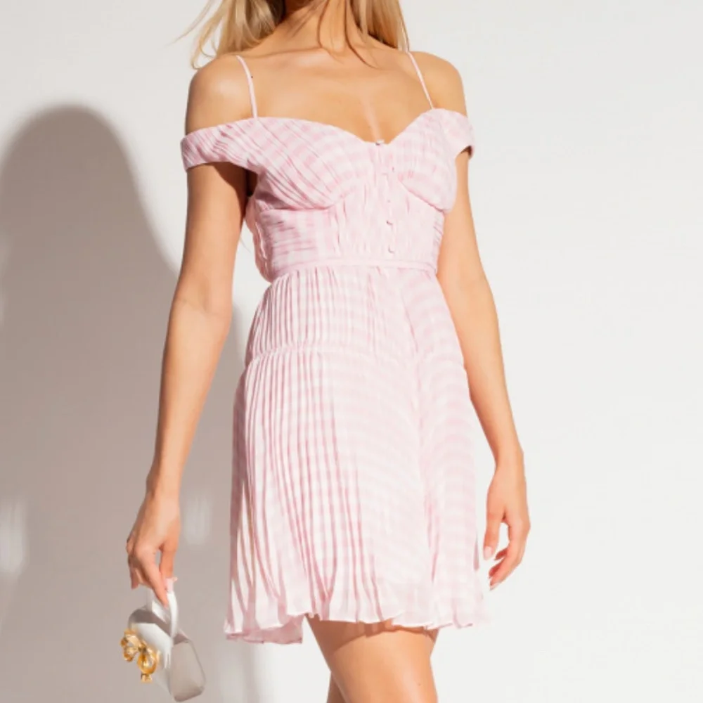 Self-Portrait | Dresses | Self Portrait Pink Gingham Dress | Poshmark